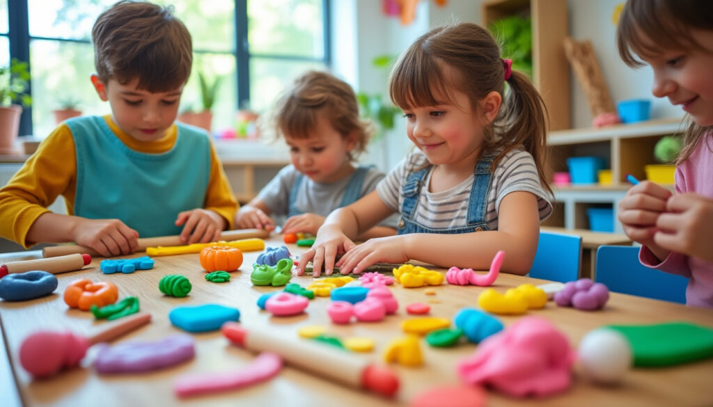 Les astuces pour animer un atelier pâte à modeler colorée réussi